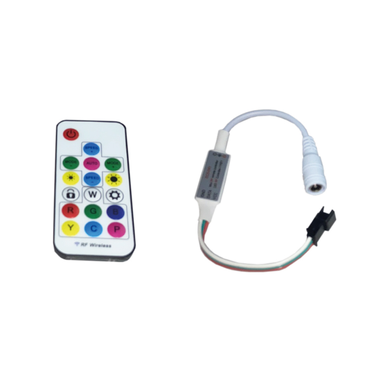 Controlador para Tiras LED Píxel IC20, Control Remoto Dimerizable