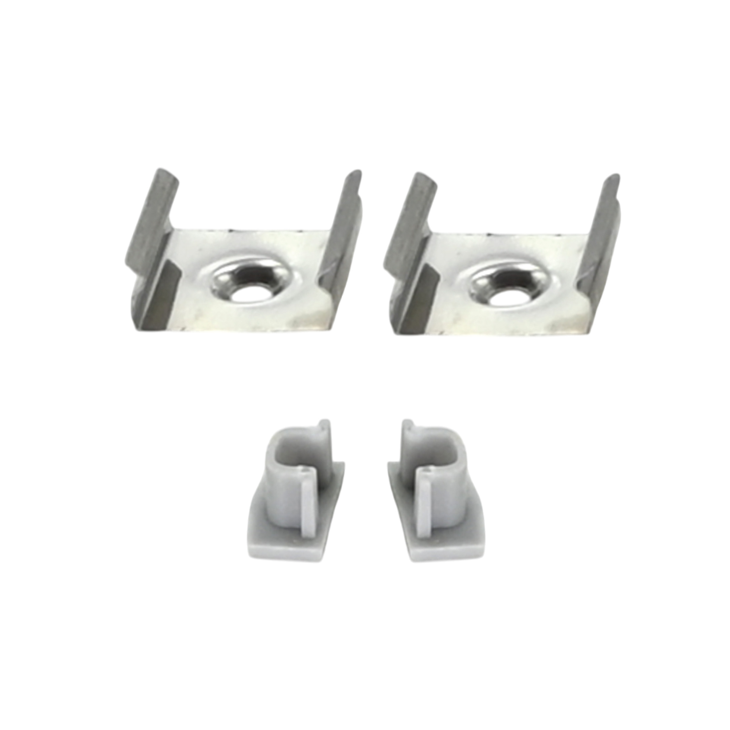 Kit de 2 Tapas y 2 Clips para Perfil de Aluminio , PER-59