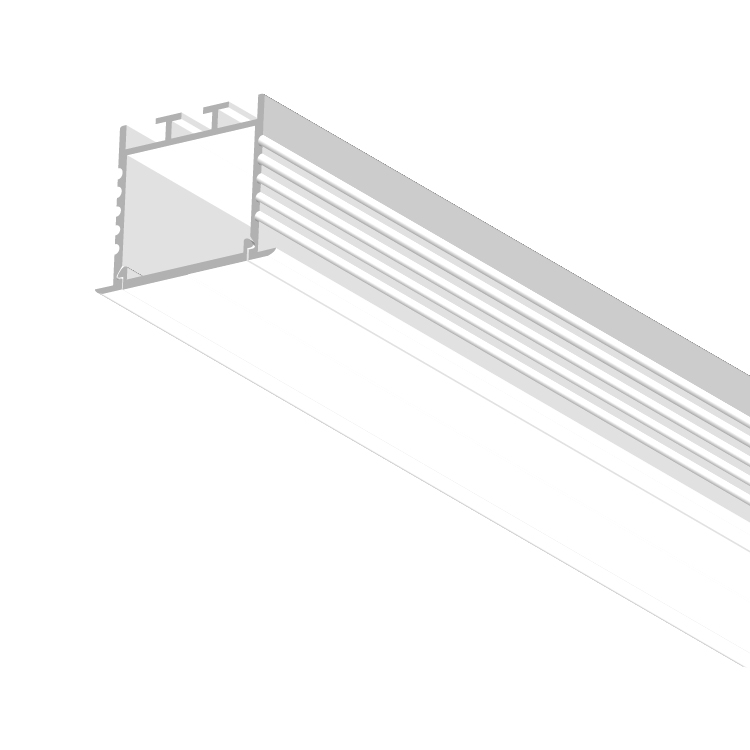 Perfil de Alumino LINEAR Blanco 35x35mm, Cover Opal, 2m
