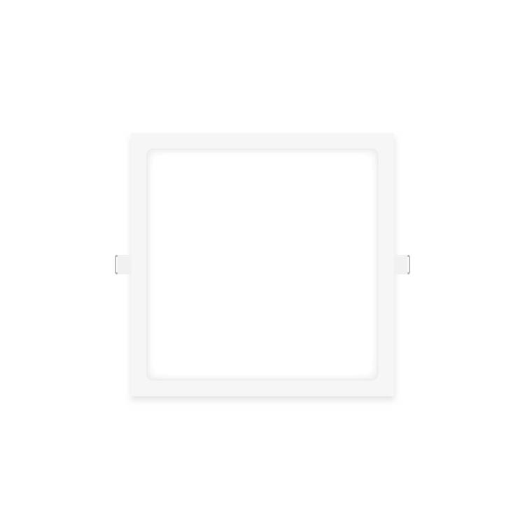 Panel LED cuadrado blanco de 17x17cm 12W 900lm Frío, de empotrar