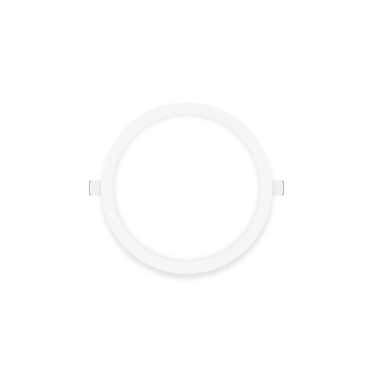 Panel LED redondo blanco de 14.5cm 9W 630lm blanco Frío, empotrar